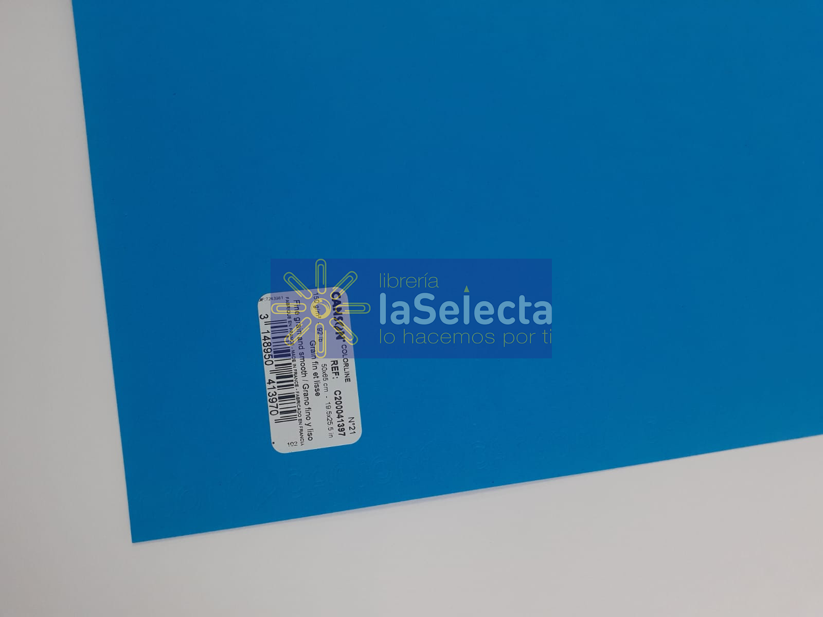 CARTULINA ESPAÑOLA AZUL MALDIVAS 21 CANSON